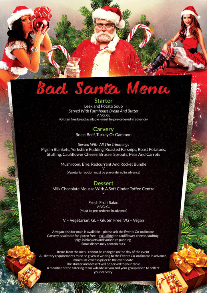 Food and Drink – Bad Santa Parties
